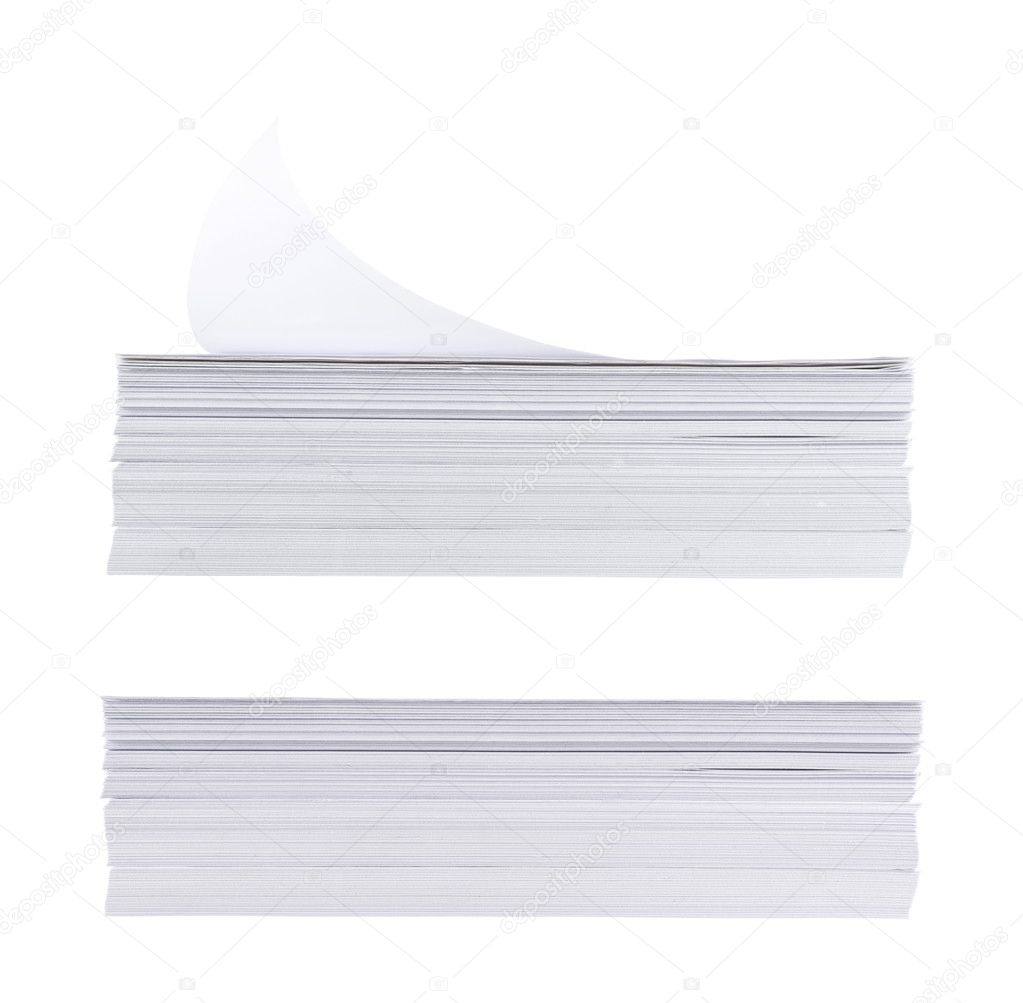 Stack of a4 size white paper sheet — Stock Photo © exopixel #27232065