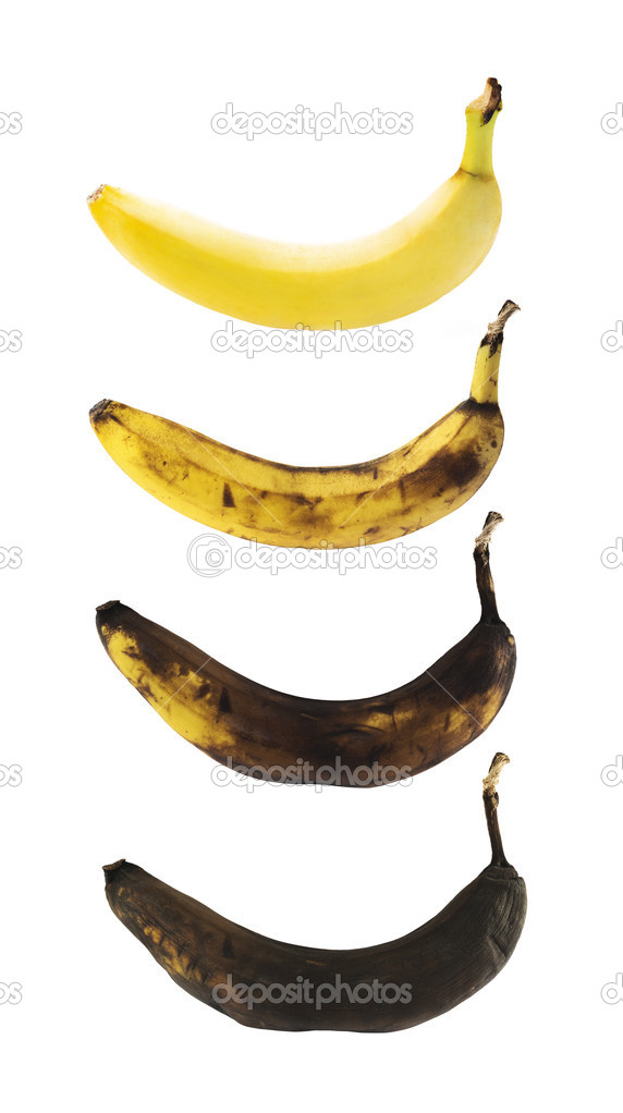 Spotless banana in a process of decompose — Stock Photo © exopixel ...
