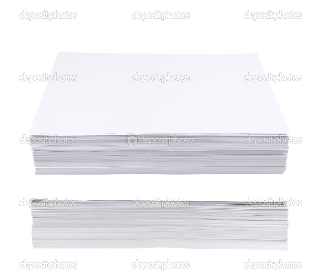Stack of a4 size white paper sheet — Stock Photo © exopixel #28174215