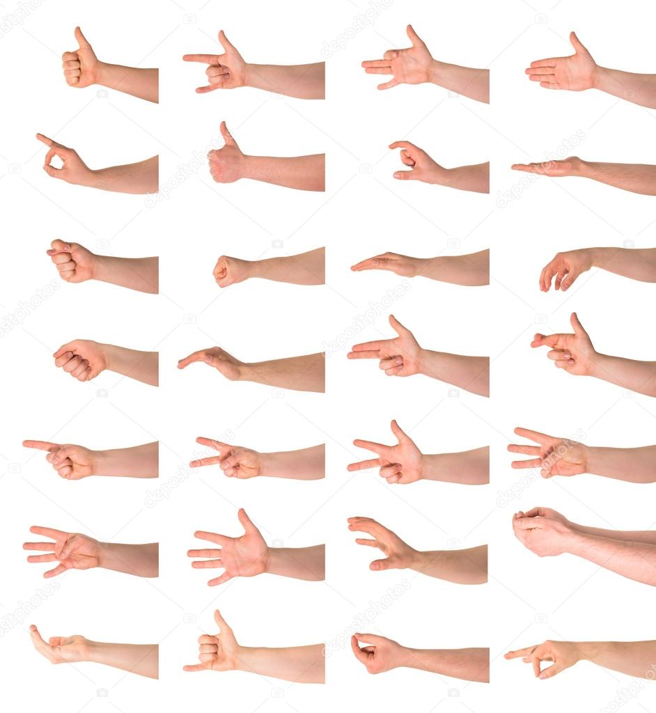 Gesten ausführen; mögliche gesten, Grundlegende Gesten für die ...