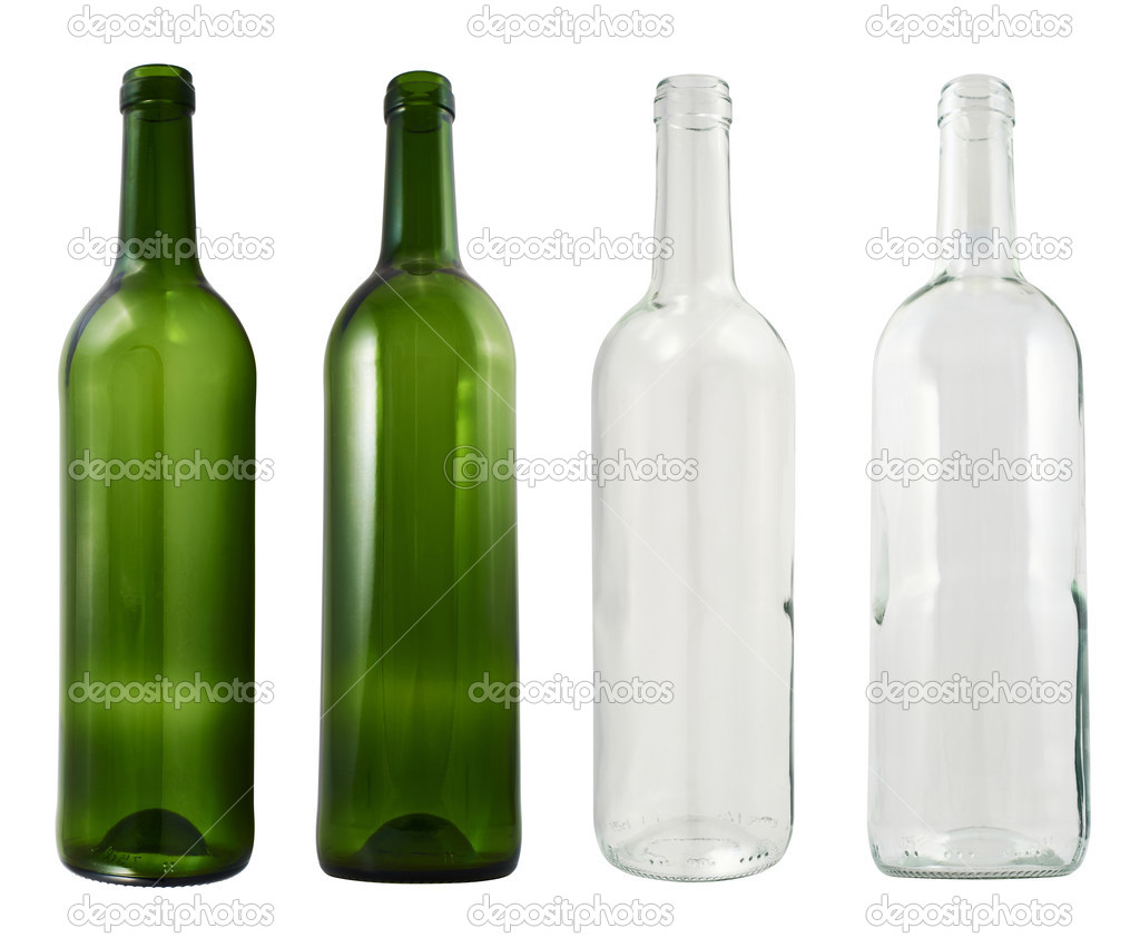 Glass bottle isolated Stock Photo by ©exopixel 39195477