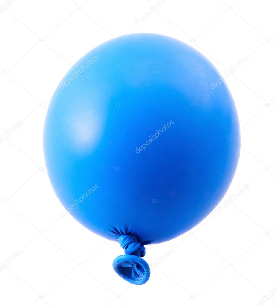 Half-inflated air balloon isolated Stock Photo by ©exopixel 39319269