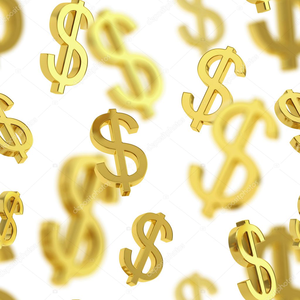 Seamless background made of dollar signs — Stock Photo © exopixel #46324007