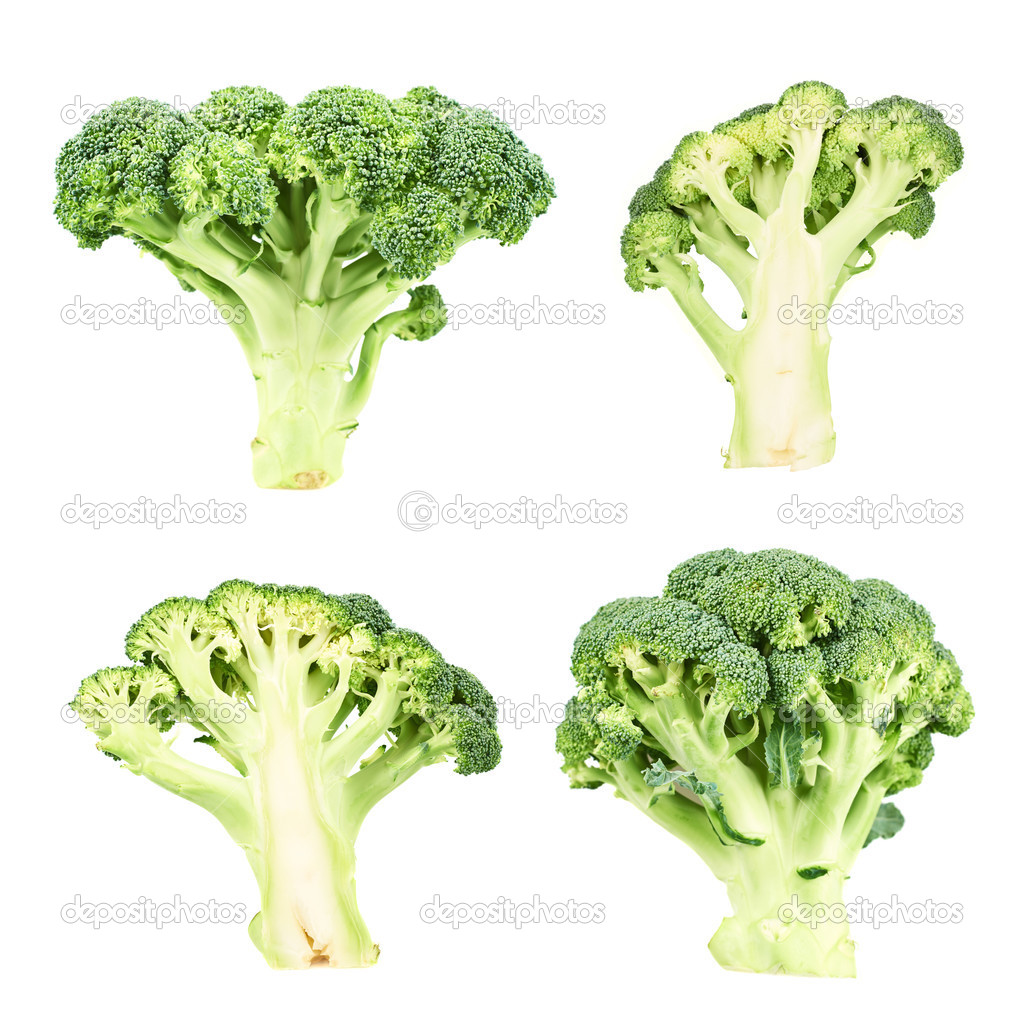 Cutaway and whole green broccoli Stock Photo by ©exopixel 46695821