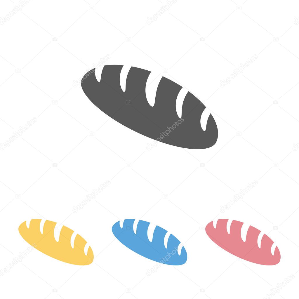 icono del pan, bollo vector, icono de la panadería, vector de hornear ...