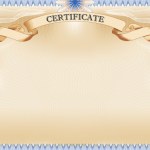 Vintage certificate with gold, luxury, ornamental frames Stock Vector ...