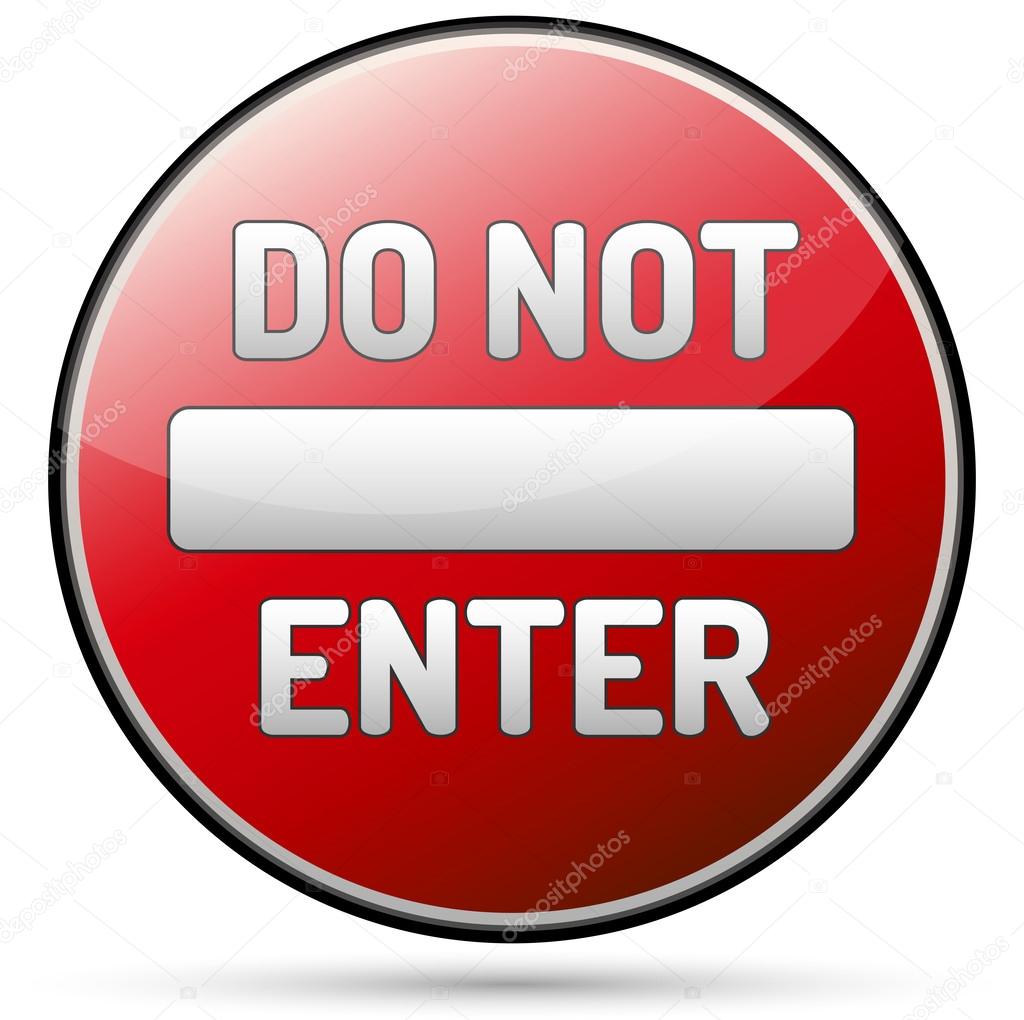 No entres Vector de stock por ©akaprinay 46229185