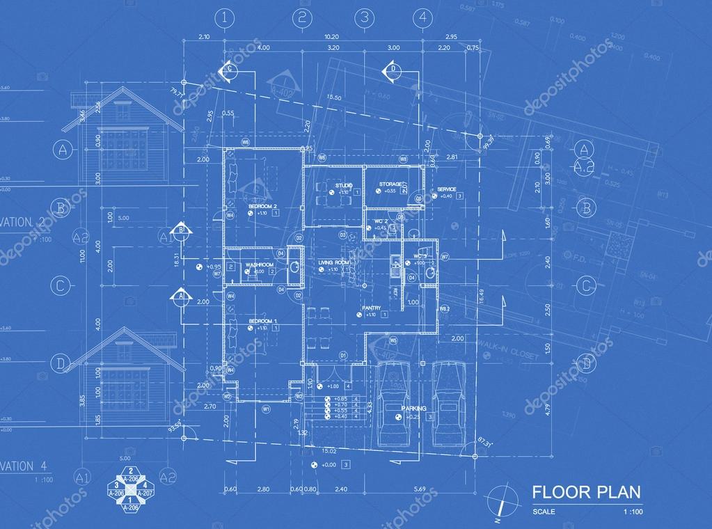 Blueprints overlay Stock Photo by ©Weat 34502163