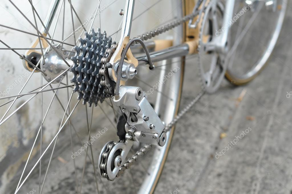 Bicycle's rear wheel Stock Photo by ©Weat 49425591