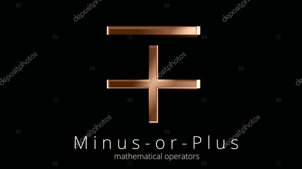 Signo Minus-or-Plus. OPERADORES MATEMÁTICOS. En matemáticas, basado en ...
