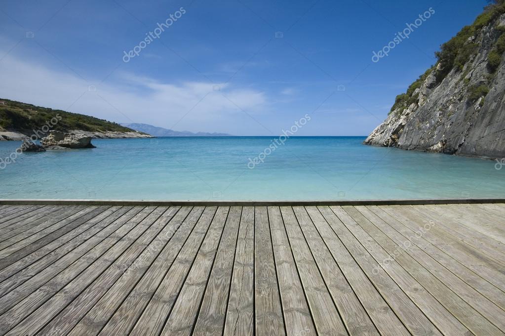 Jetty on the seashore Stock Photo by ©mskorpion 33368841