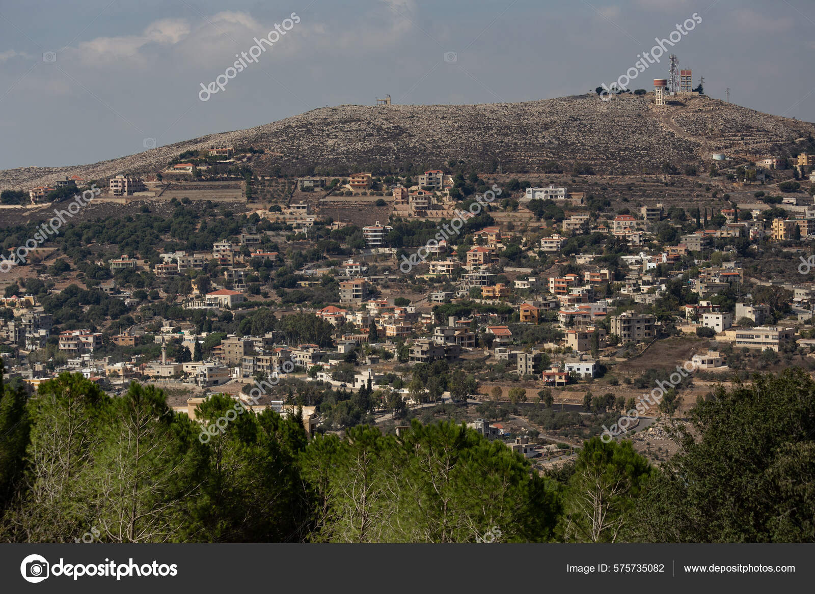 Tebnine Lebanon October 2018 View Tebnine Castle Southern Lebanon ...