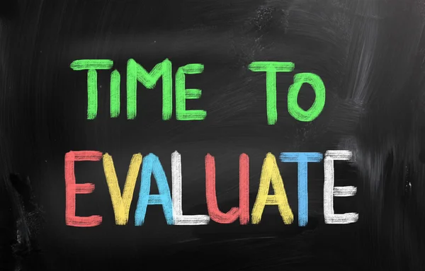 Time to Evaluate Clock Review or Assessment Management — Stock Photo ...