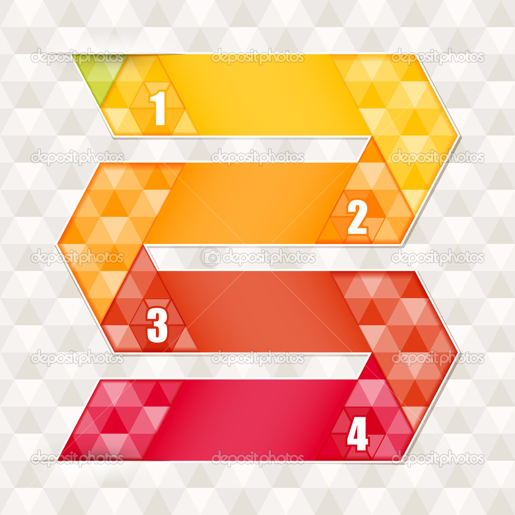 Creative template for four messages. Stock Vector by ©spiral_media 24467365