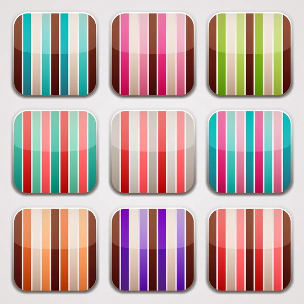 Apps set. Textile textures. Square backgrounds. Stock Vector Image by ...