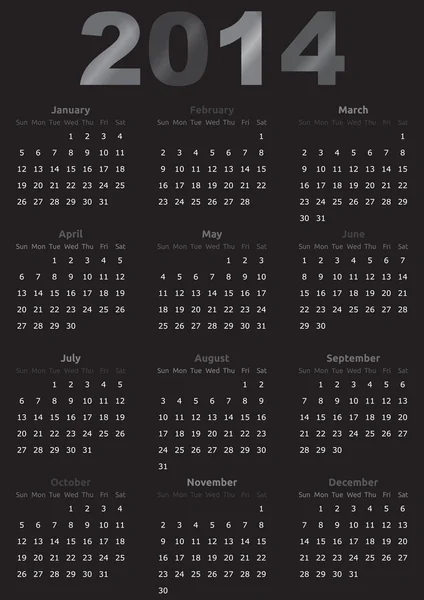 Calendar year template Stock Vector Image by ©Betavid #49380615