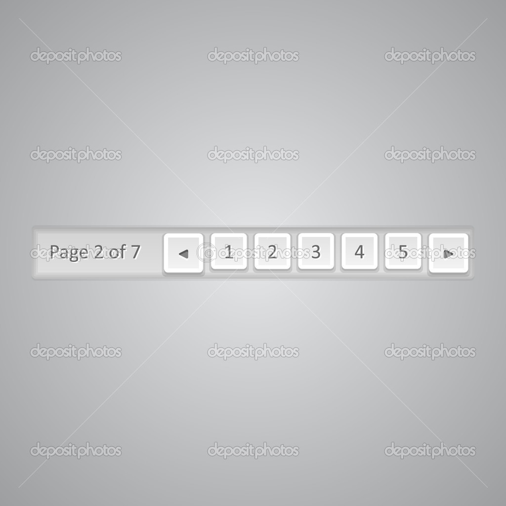 Pagination bar template Stock Vector by ©Betavid 49380745 Pagination bar template Stock Vector by ©Betavid 49380745