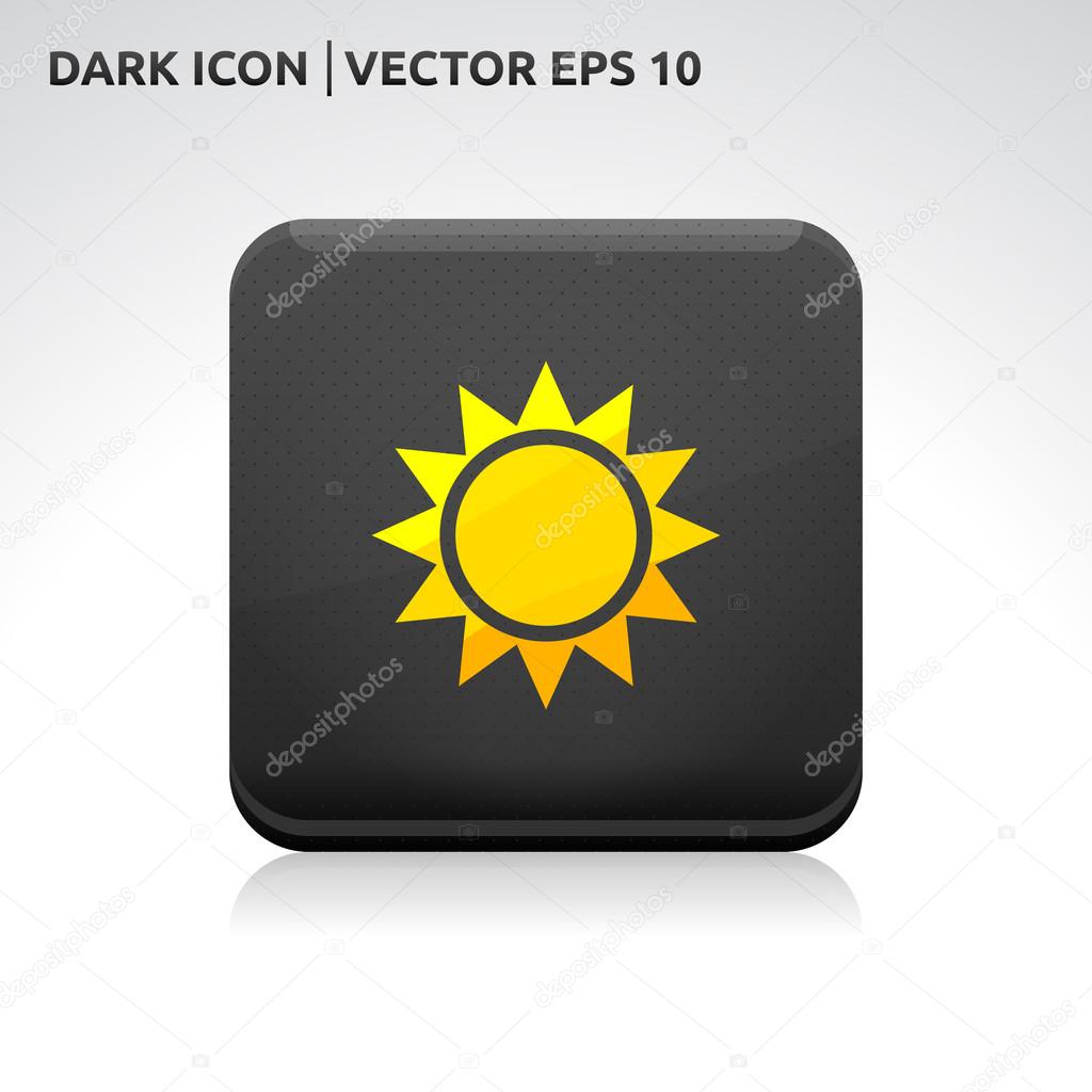 Sun icon gold Stock Vector Image by ©Betavid #49759115