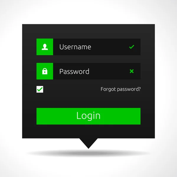 Member login template Stock Vector by ©Betavid 49777079