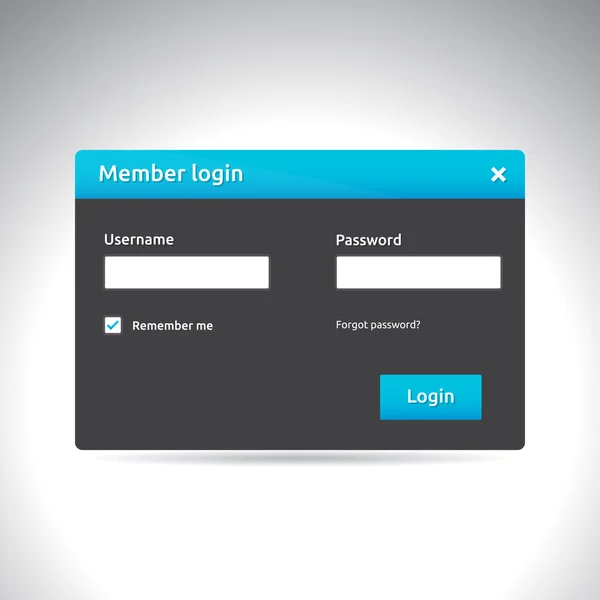 Member login template Stock Vector Image by ©Betavid #49777127 Member login template Stock Vector Image by ©Betavid #49777127