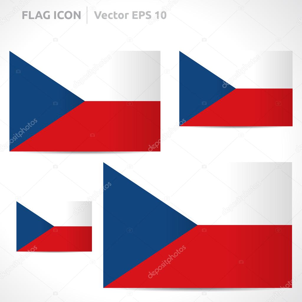 Czech Republic flag template Stock Vector by ©Betavid 49771883