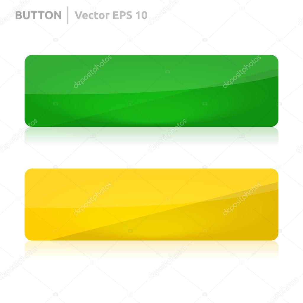 Button template web yellow and green Stock Vector by ©Betavid #49777067