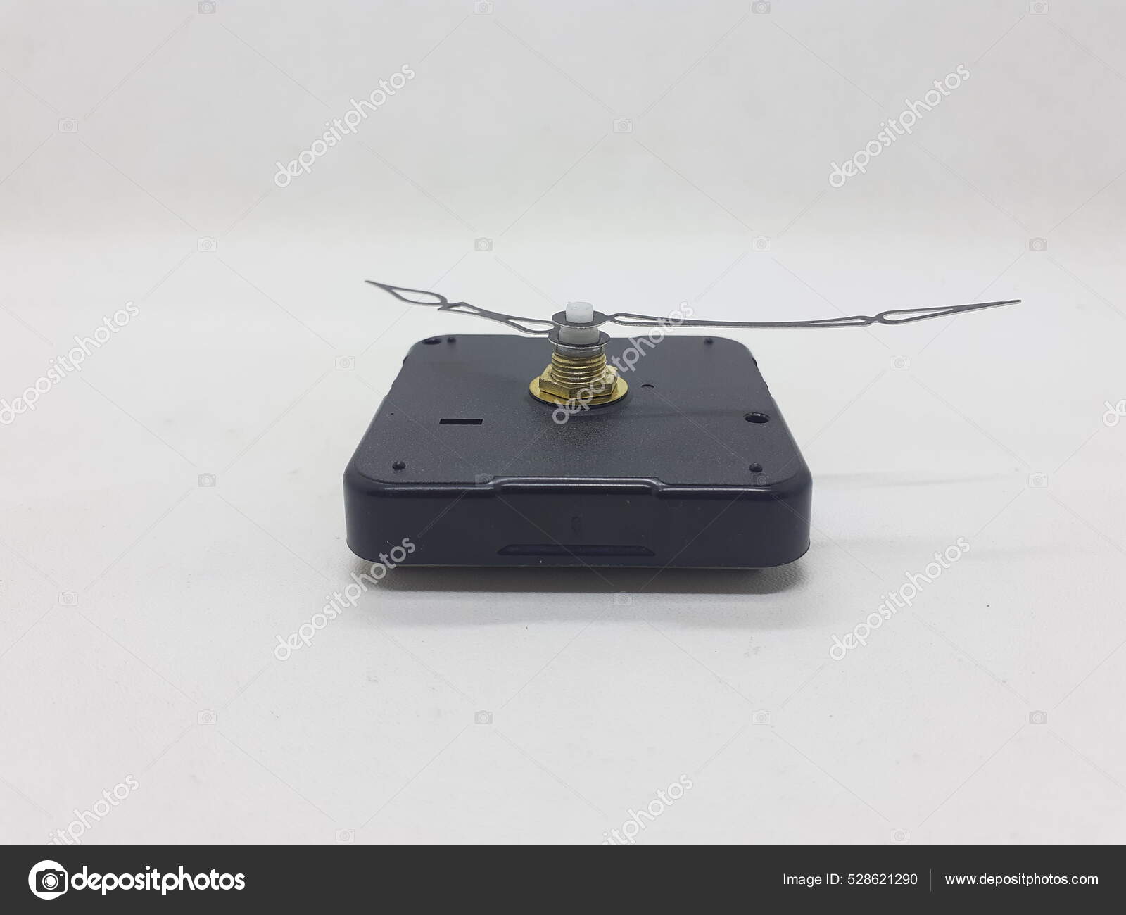 Simple Wall Clock Machine White Isolation Background — Stock Photo ...