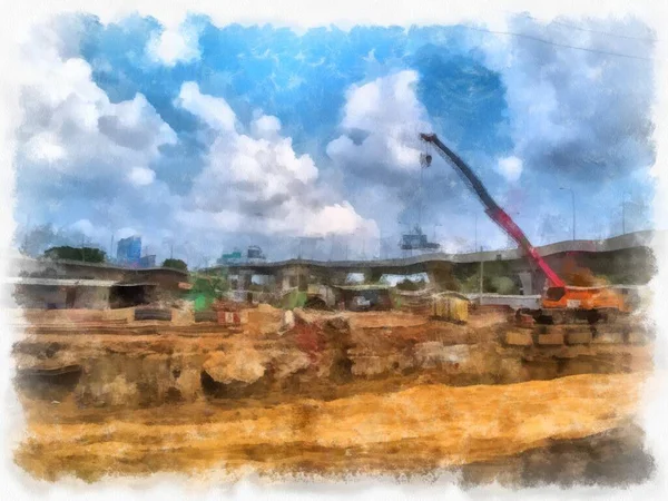Construction site rain Stock Photos, Royalty Free Construction site ...