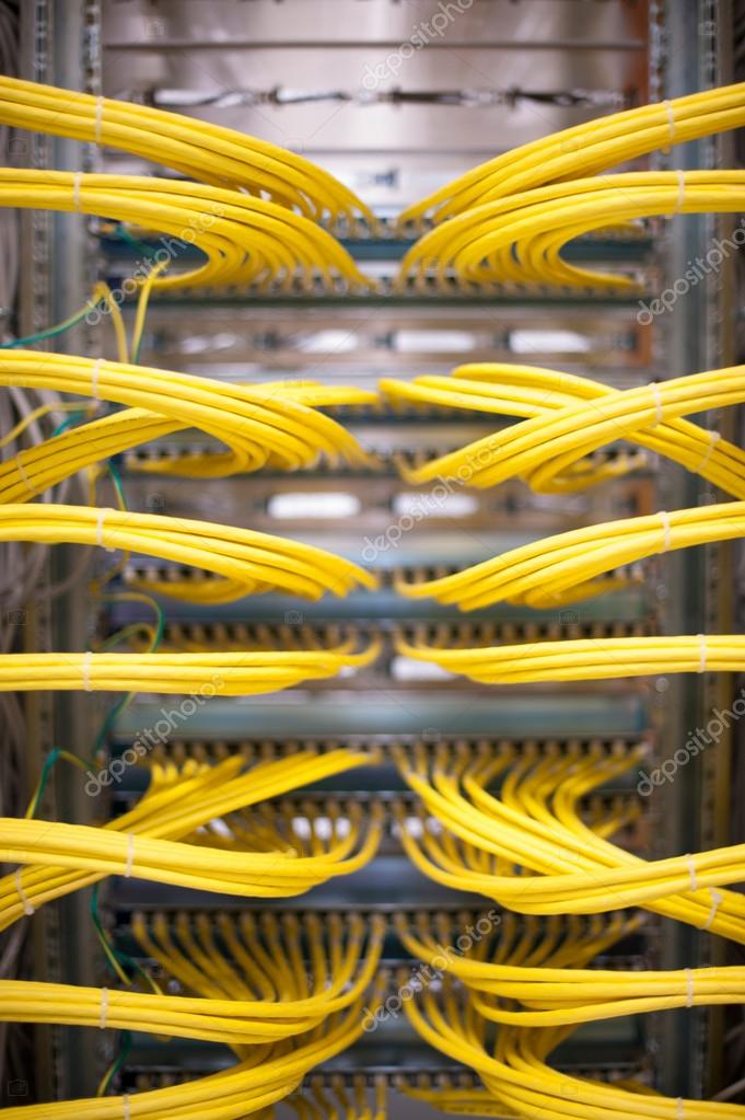 Data center and cables Stock Photo by ©vschlichting 24807891
