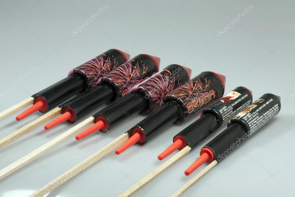 Fireworks and rockets — Stock Photo © vschlichting #24811479