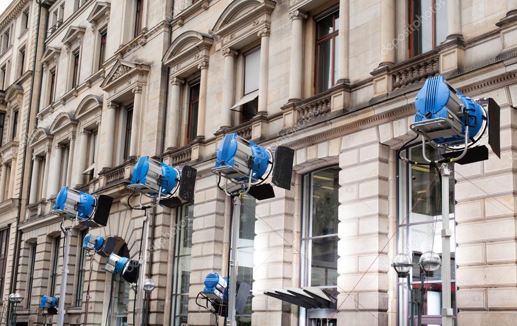 Film production lighting system Stock Photo by ©vschlichting 26040875