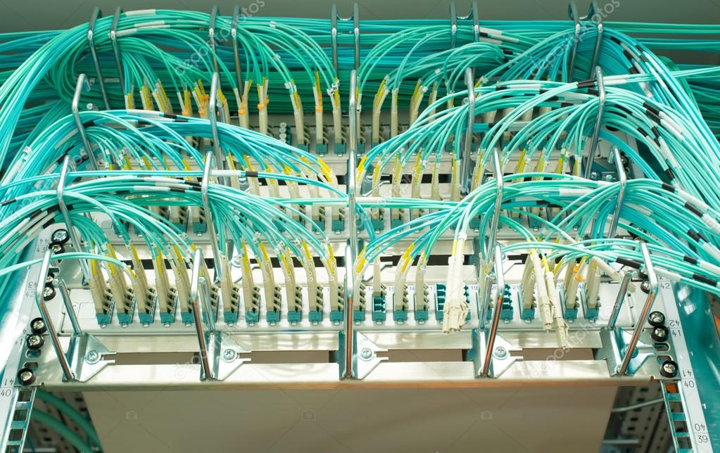 Network Security Fiber Hub — Stock Photo © vschlichting #45094347