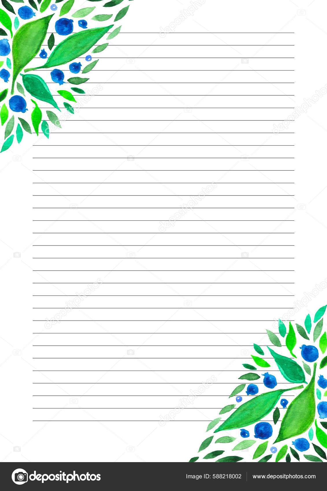 Paper Sheet Design Empty Page Text Message Writing Paper Scrapbook ...