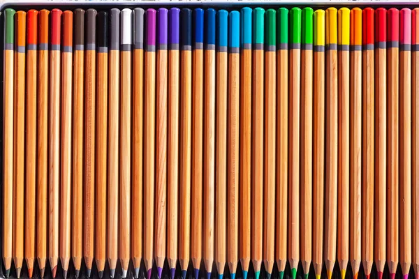 Colored pencils set. Drawing tools. Creation equipment. - Stock Image ...