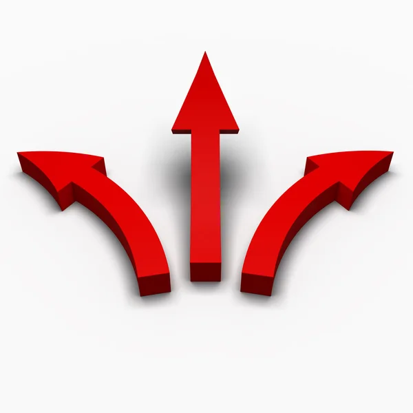 Three Splitting Arrows — Stock Vector © brunoil #9227894