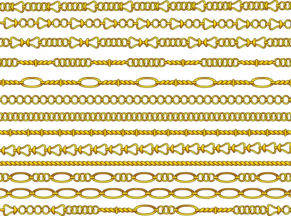 Gold chain vector Vector Art Stock Images | Depositphotos