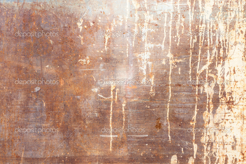 Rusty texture with dripping paint — Stock Photo © Juhku #51066407
