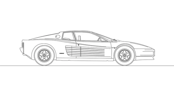 Ferrari Outline Side