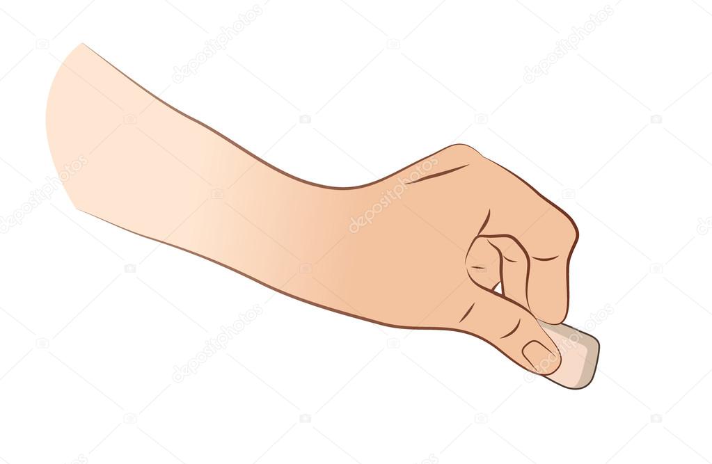Hand Erasing Something Stock Vector Image by ©dondreamy #29195449