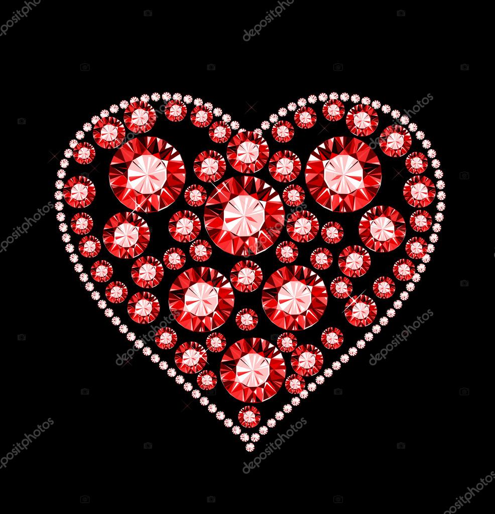 Gem Heart Stock Vector Image by ©dondreamy #38338285