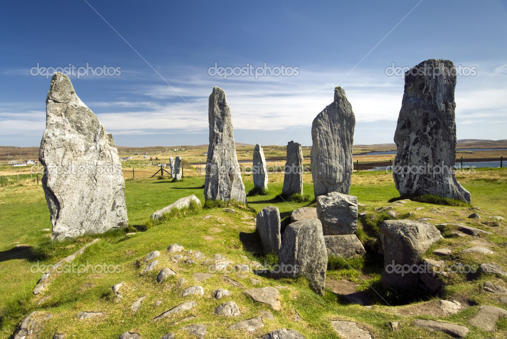 Callanish standing stone circle, Callanish, Isle of Lewis, Scotland, UK ...