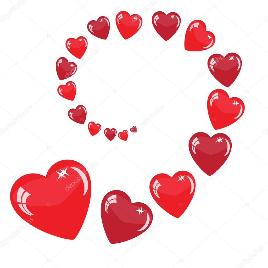 Valentine's background with many hearts — Stock Photo © EllenSmile ...