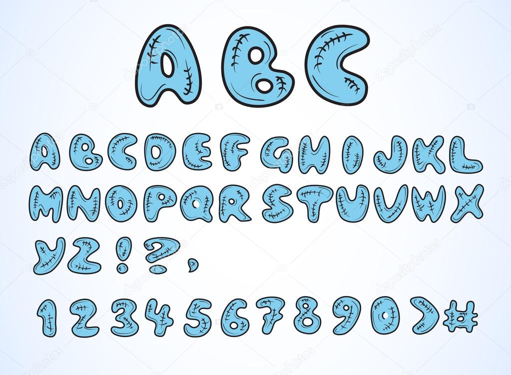 Doodle alphabet Stock Vector by ©samoilik #28935685