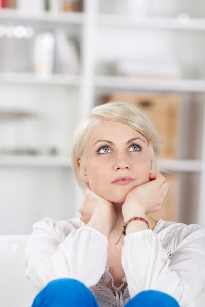 Woman Thinking About Something - Stock Image - Everypixel