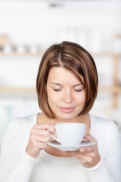 Woman drinking coffee - Stock Image - Everypixel