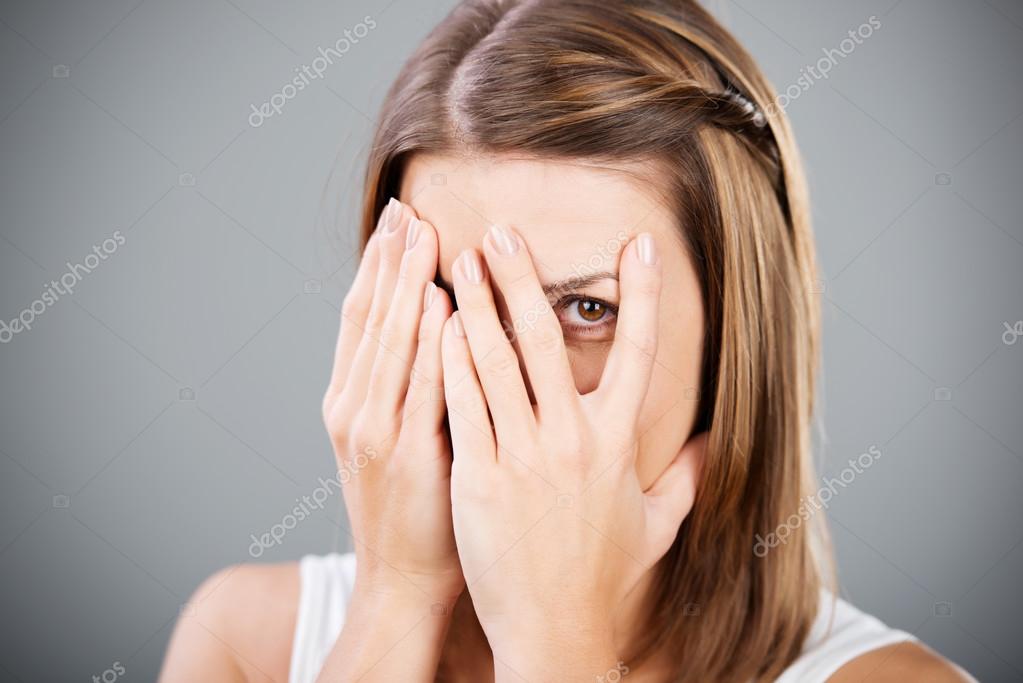 Covering face — Stock Photo © racorn #27133443