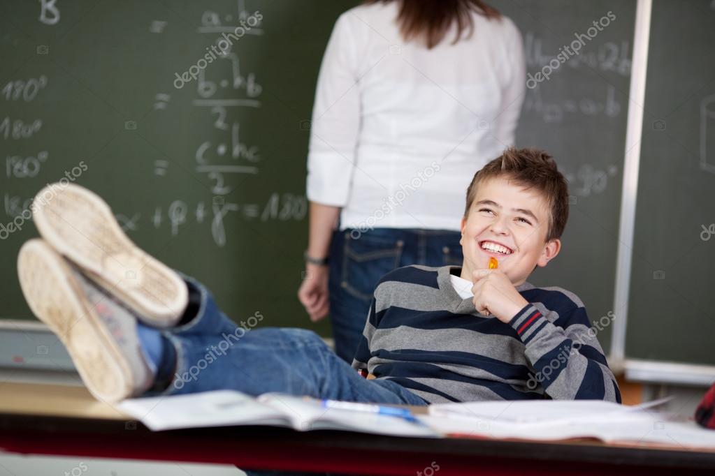 Student Daydreaming In Class