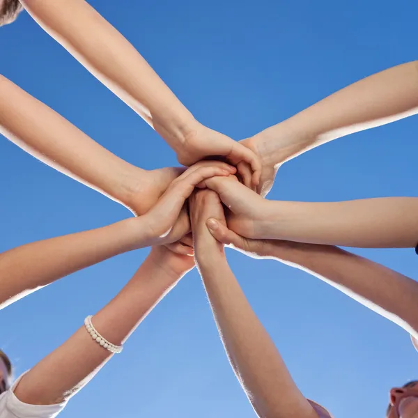 Five Friends Holding Hands