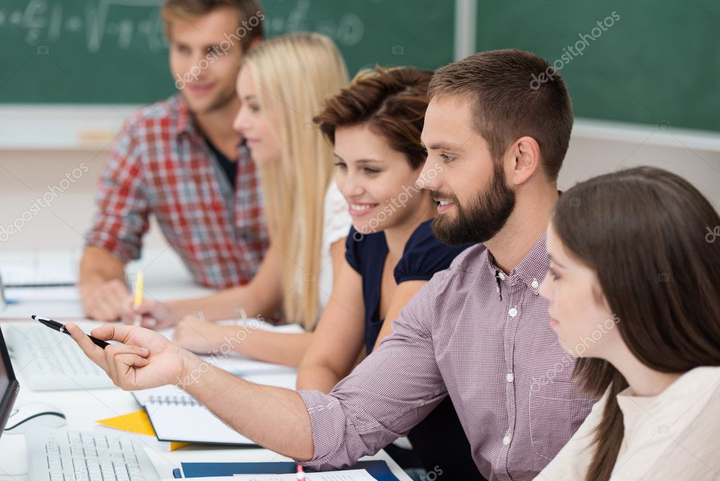 University students studying together Stock Photo by ©racorn 31317779