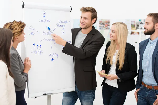 Team leader giving a presentation - Stock Image - Everypixel